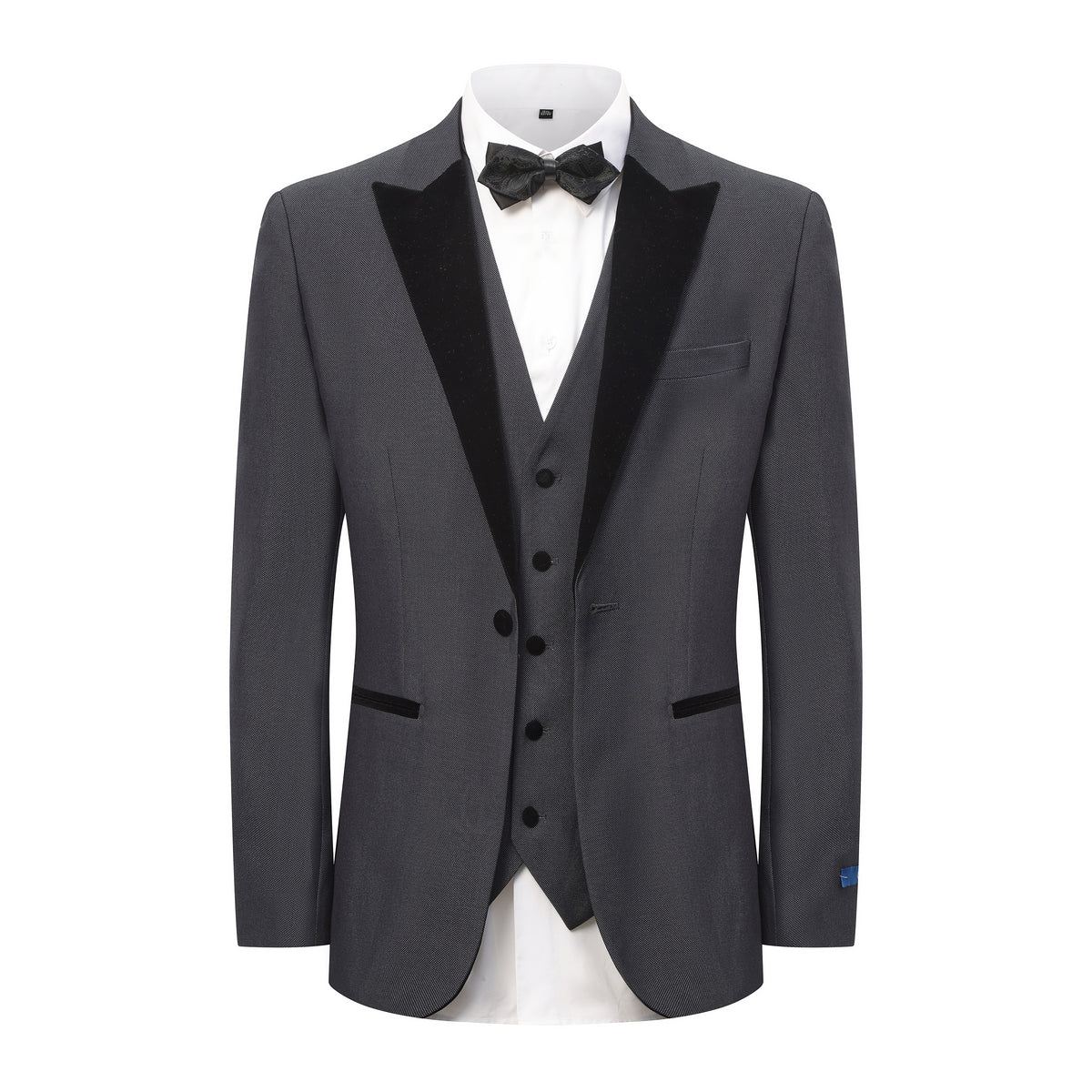 TX450 (VELVET PEAK LAPEL) - GREY – Braveman Enterprise